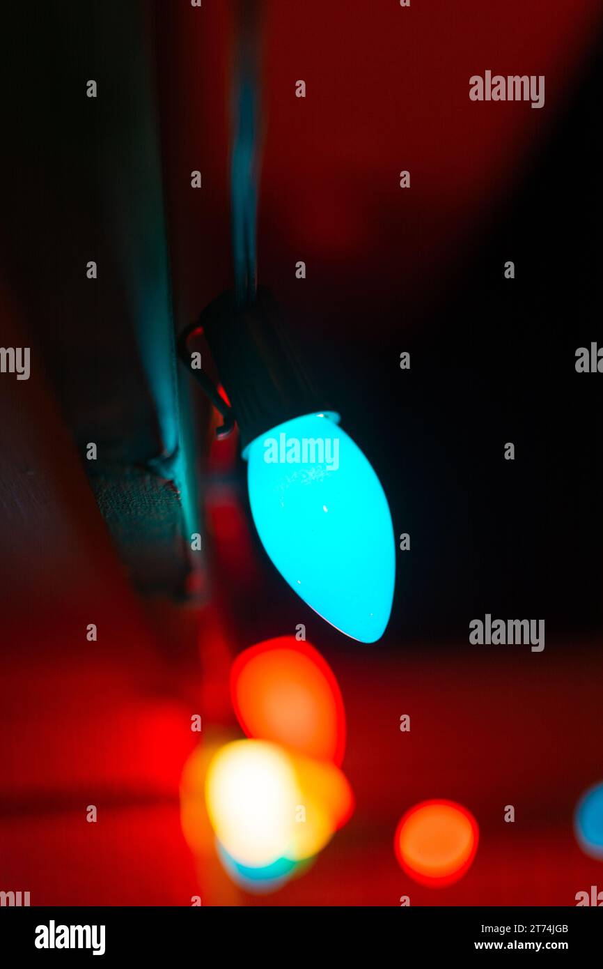 Warm glowing string lights illuminate hi-res stock photography and ...