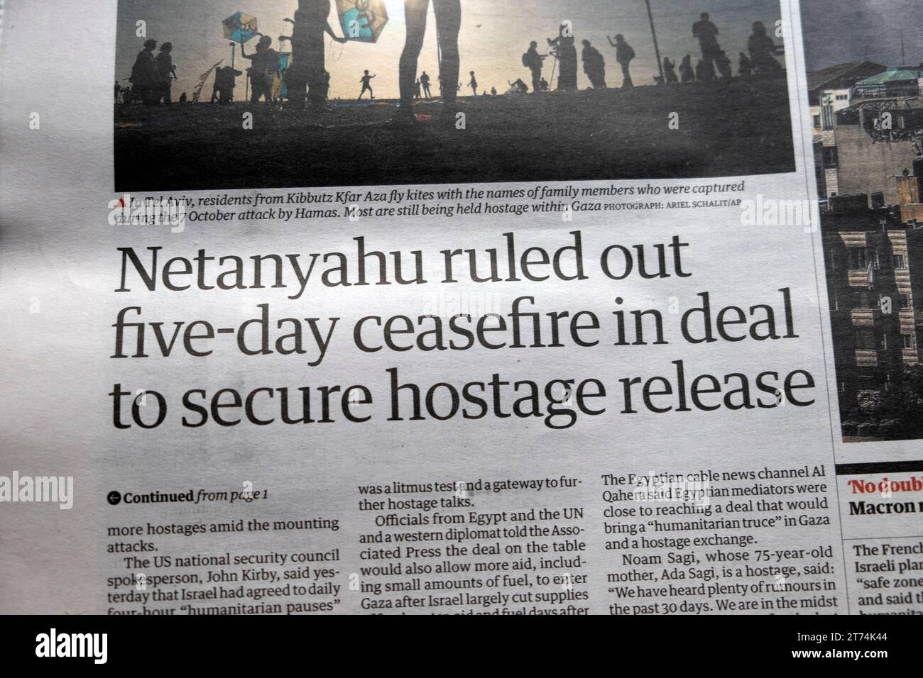 'Netanyahu ruled out five-day ceasefire in deal to secure hostage ...