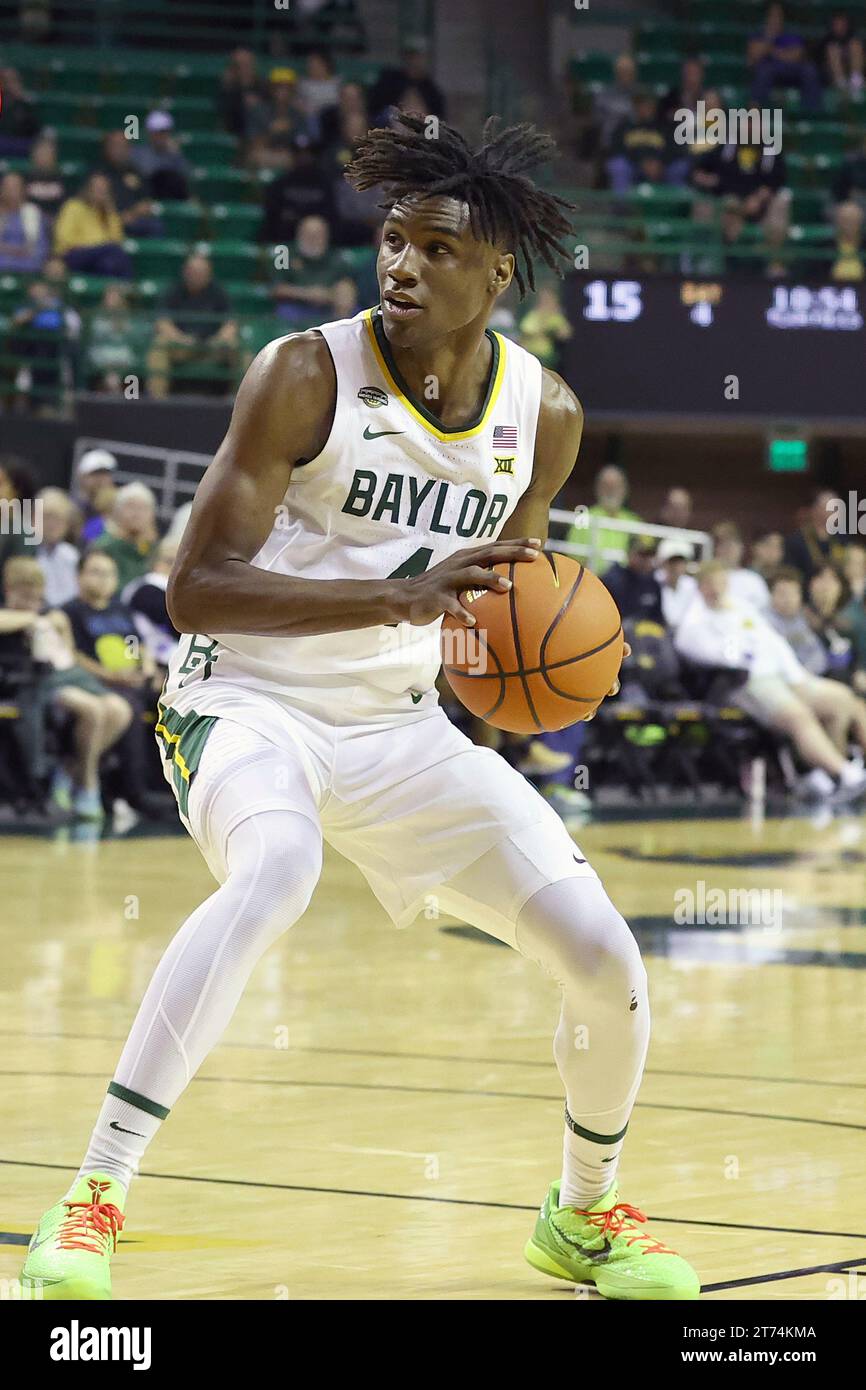 Baylor guard Ja'Kobe Walter in an NCAA college basketball game against ...