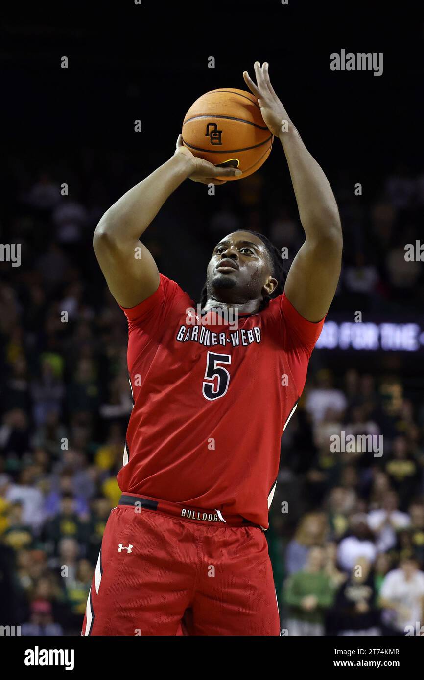Gardner-Webb forward Ademide Badmus in an NCAA college basketball game ...