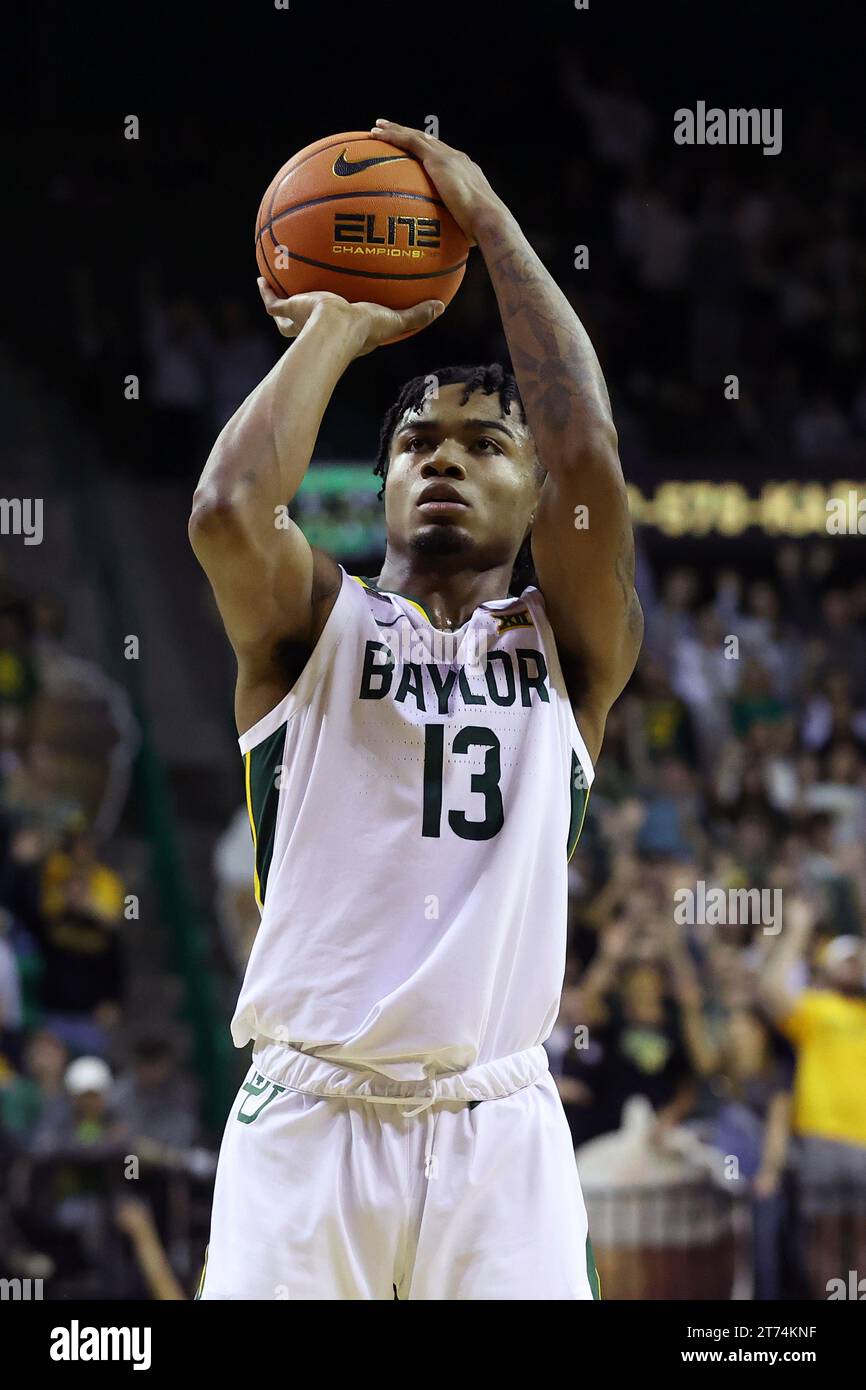 Baylor guard Langston Love in an NCAA college basketball game against ...