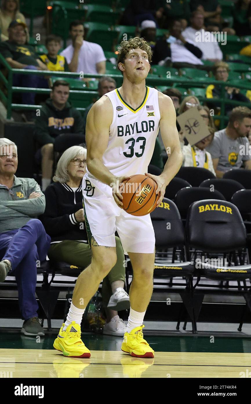 Baylor forward Caleb Lohner in an NCAA college basketball game against ...