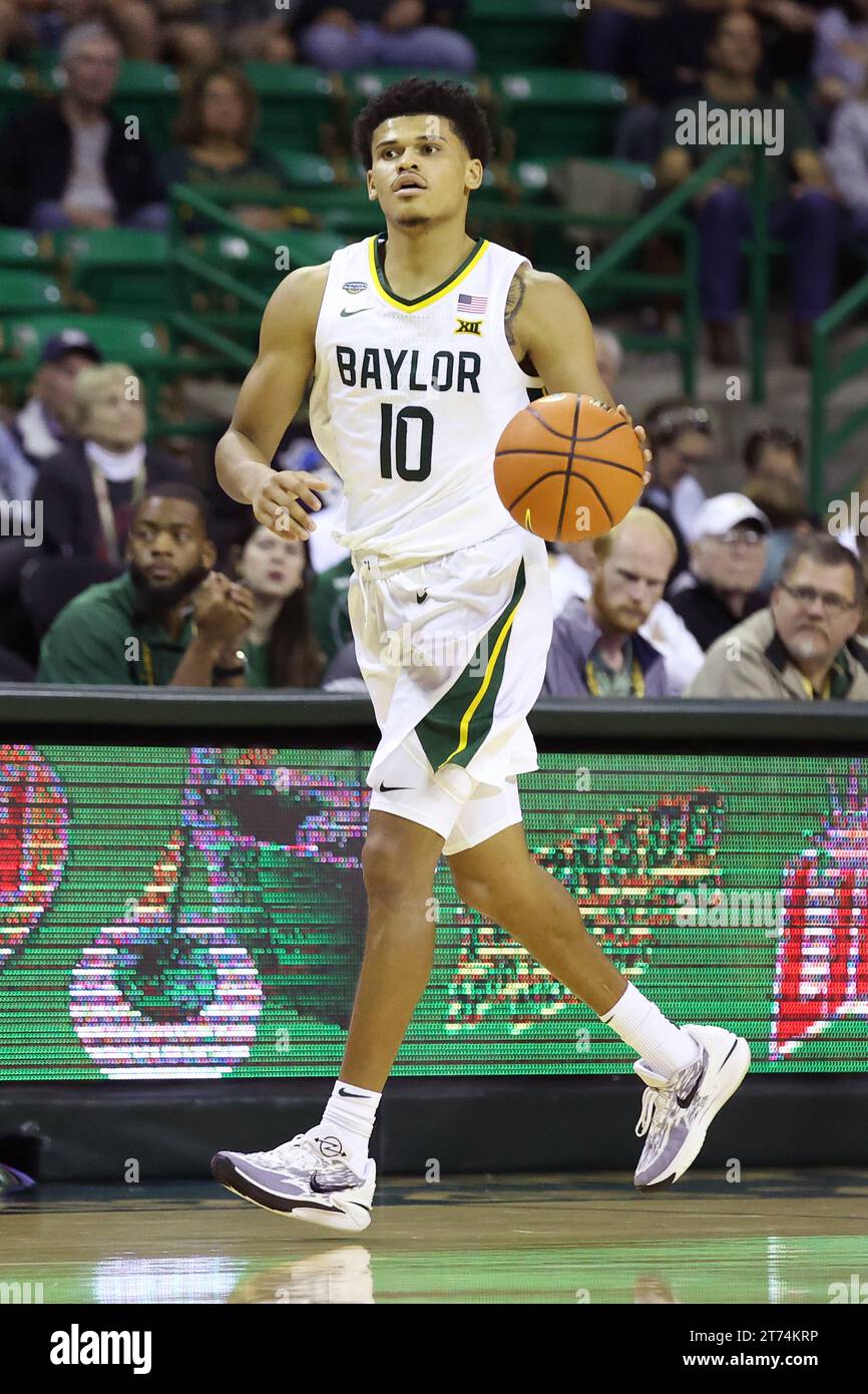 Baylor guard RayJ Dennis in an NCAA college basketball game against ...