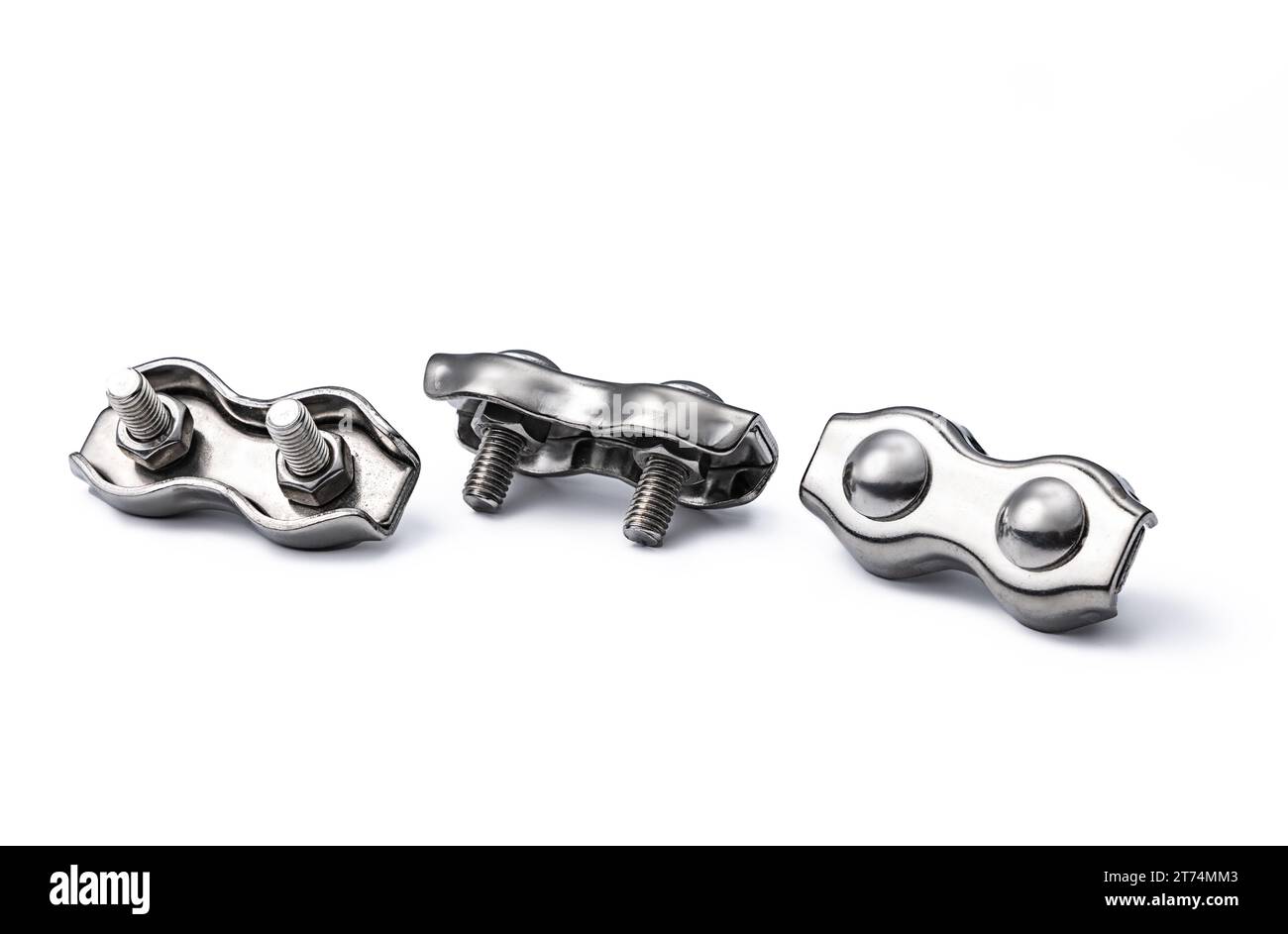 Wire rope clips Cut Out Stock Images & Pictures - Alamy