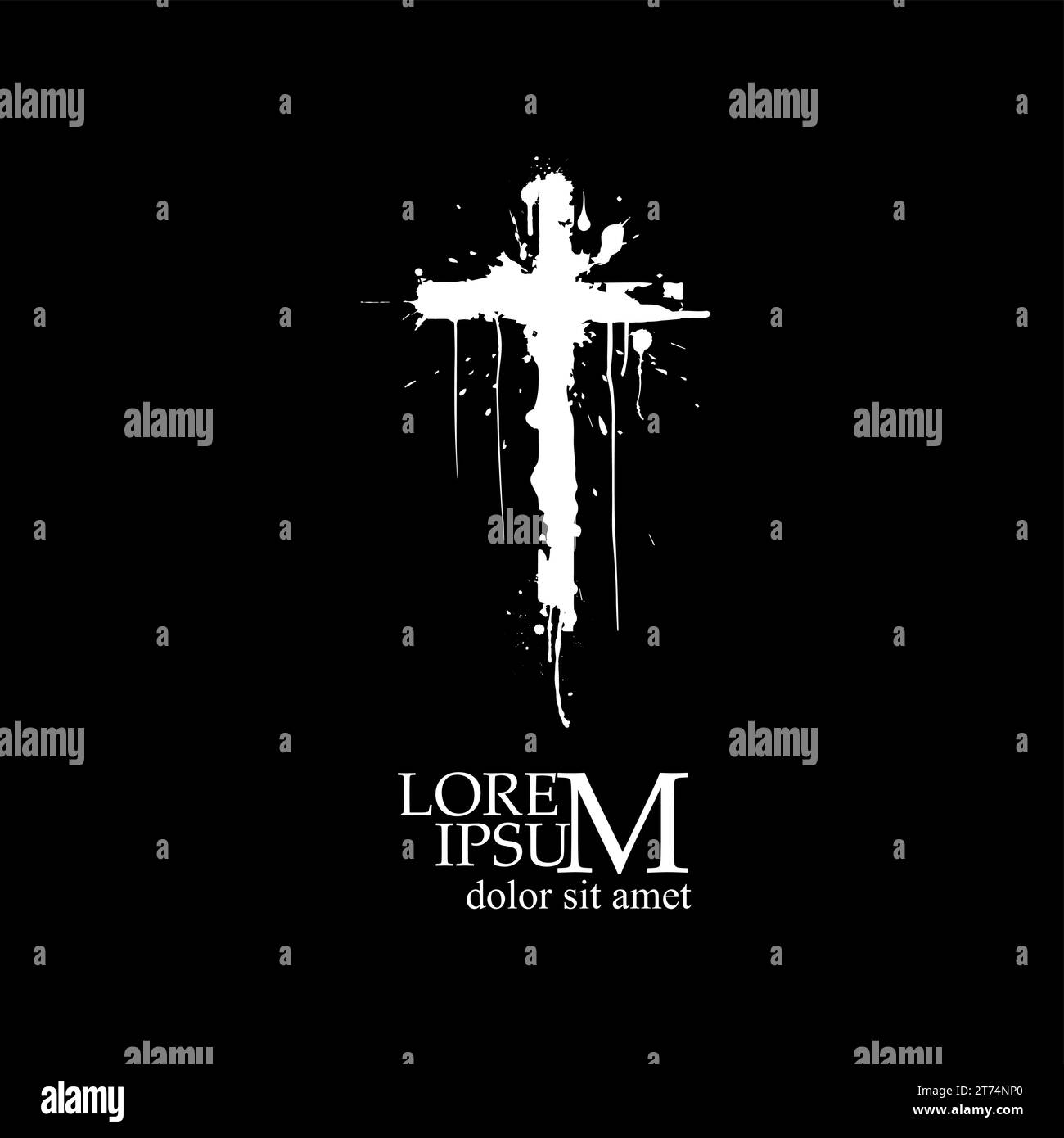 Christian cross icon. White religious cross object. Happy easter. hand ...