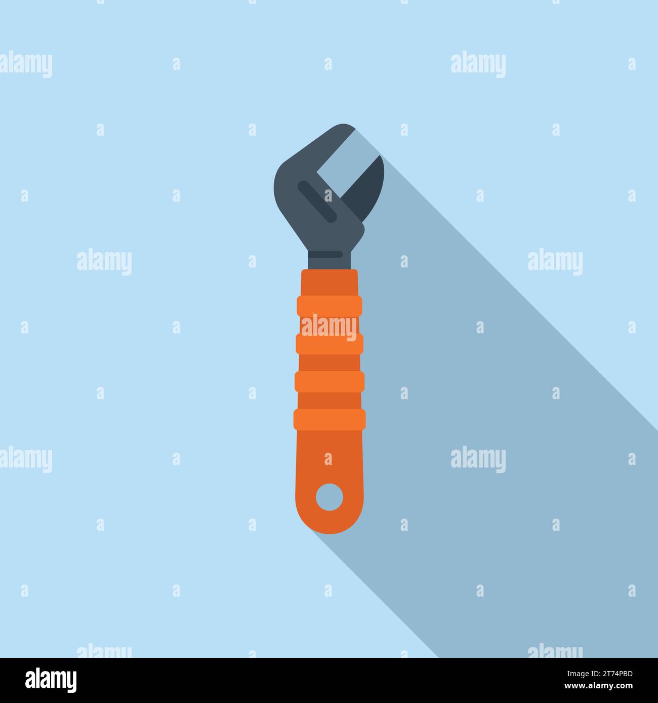 Washing machine repair wrench icon flat vector. Fix tube. Electric ...