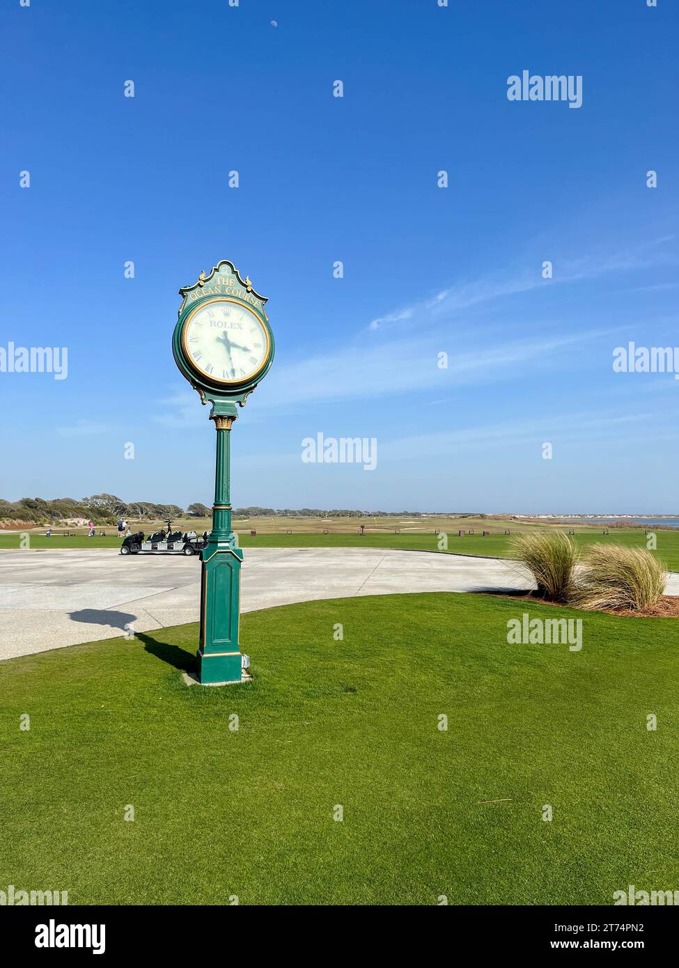 Kiawah Island, SC USA - February 26, 2023: The Rolex Clock on the Ocean ...