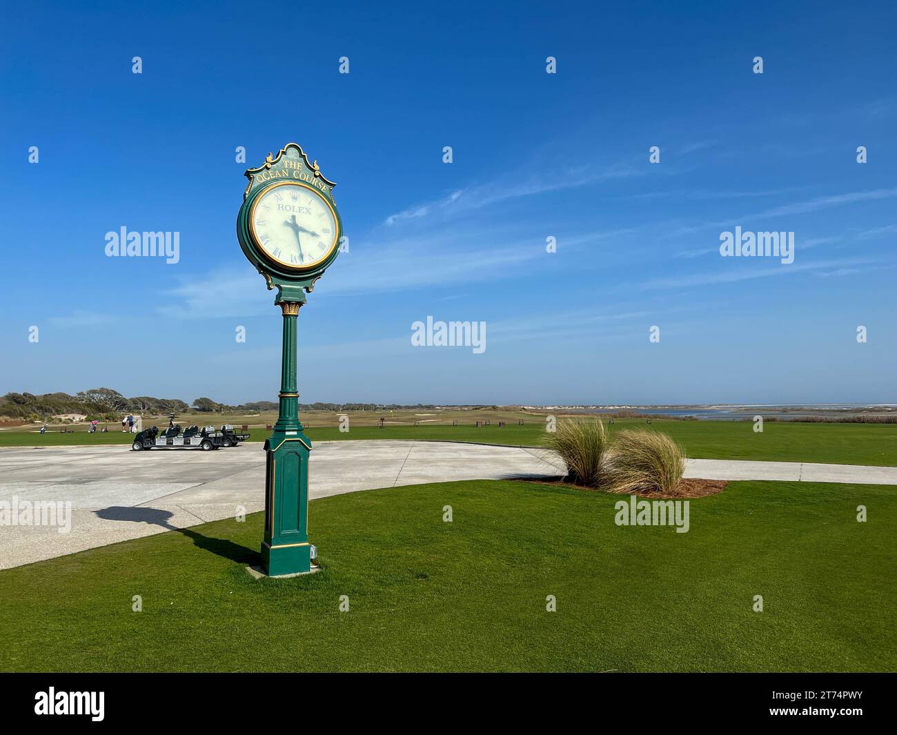 Kiawah Island, SC USA - February 26, 2023: The Rolex Clock on the Ocean ...