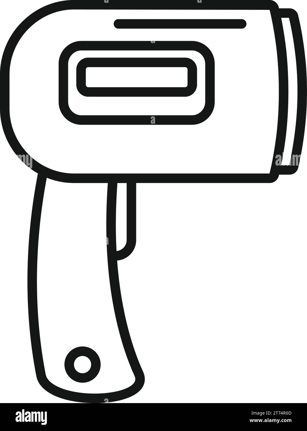 Gun Scan Device Icon Outline Vector Temperature Check Remote Infrared Stock Vector Image And Art