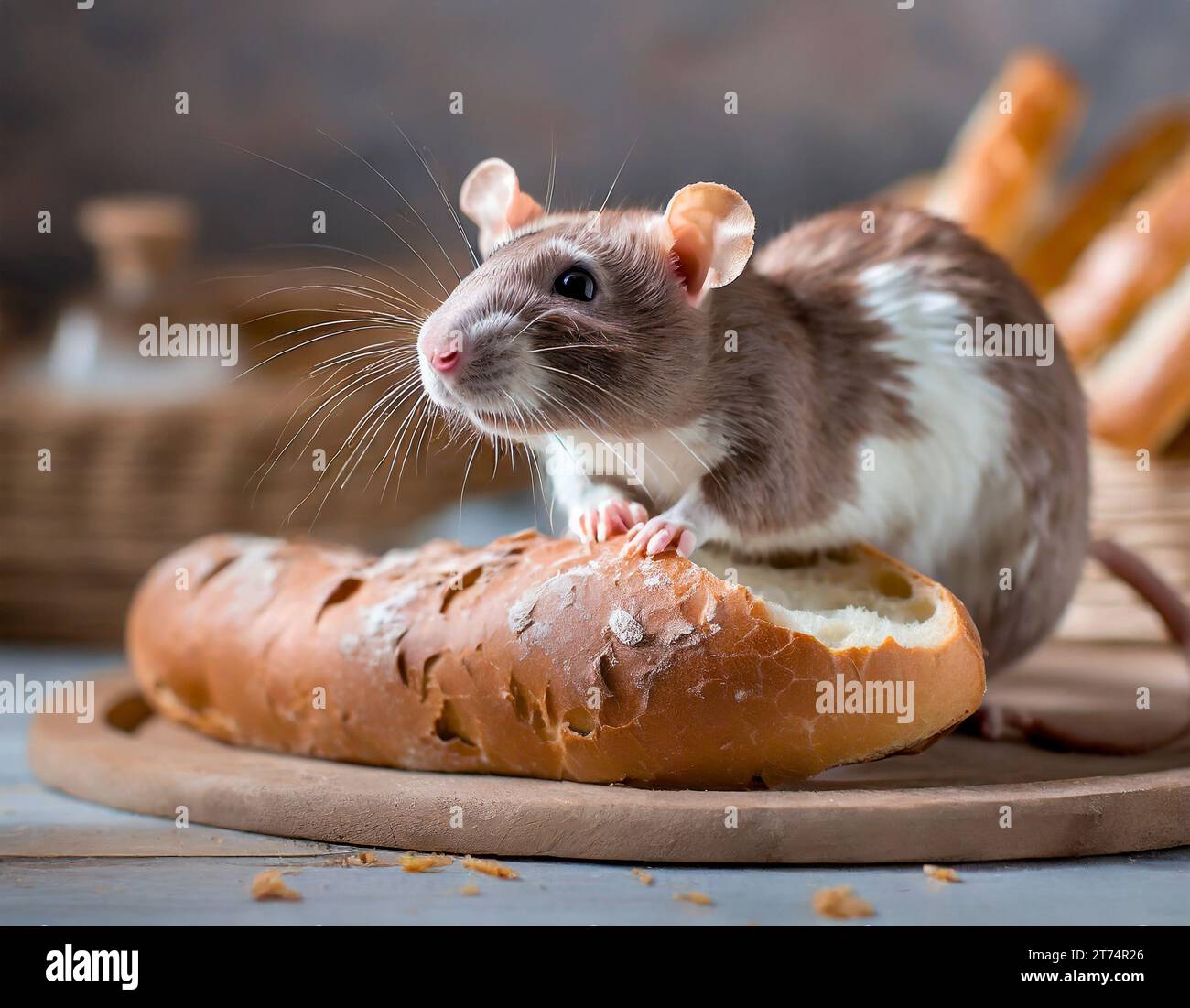 Rat in a bakery Stock Photo - Alamy
