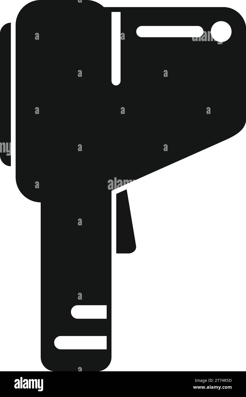 Medical laser thermometer icon simple vector. Scan distance. Health ...