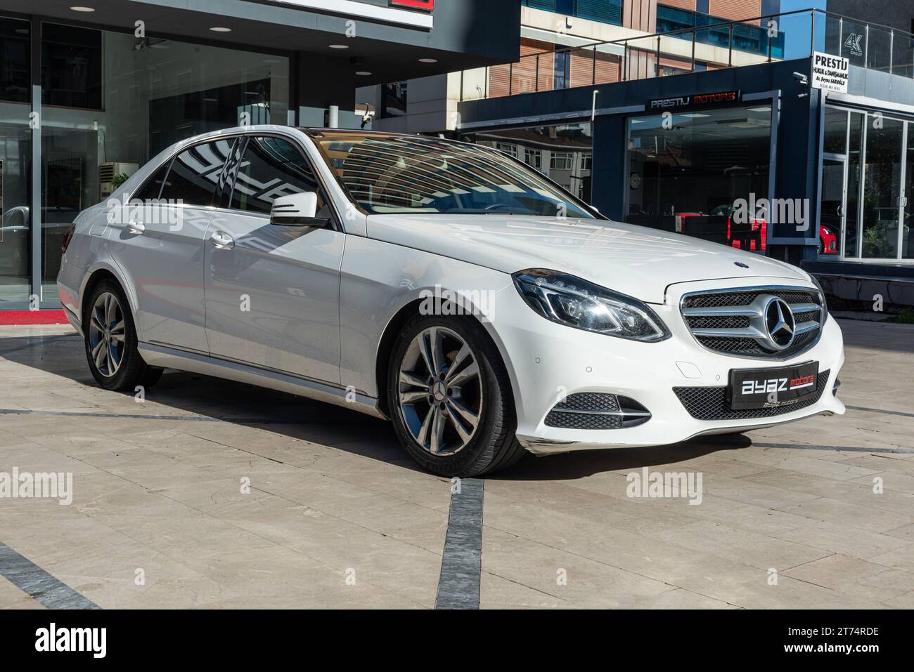 ISTANBUL TURKEY - NOVEMBER 12, 2023: Mercedes-Benz E-Class is a range ...