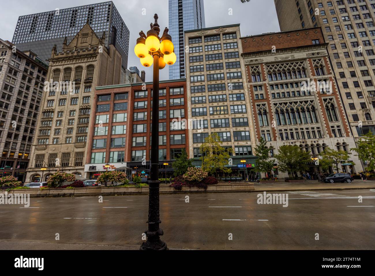 Classic Buildings on Michigan Ave in Chicago, United States Stock Photo ...