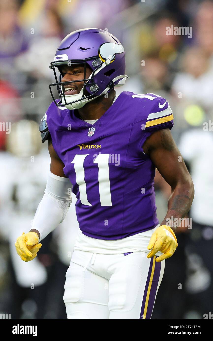 Minnesota Vikings cornerback NaJee Thompson (11) in action against the ...