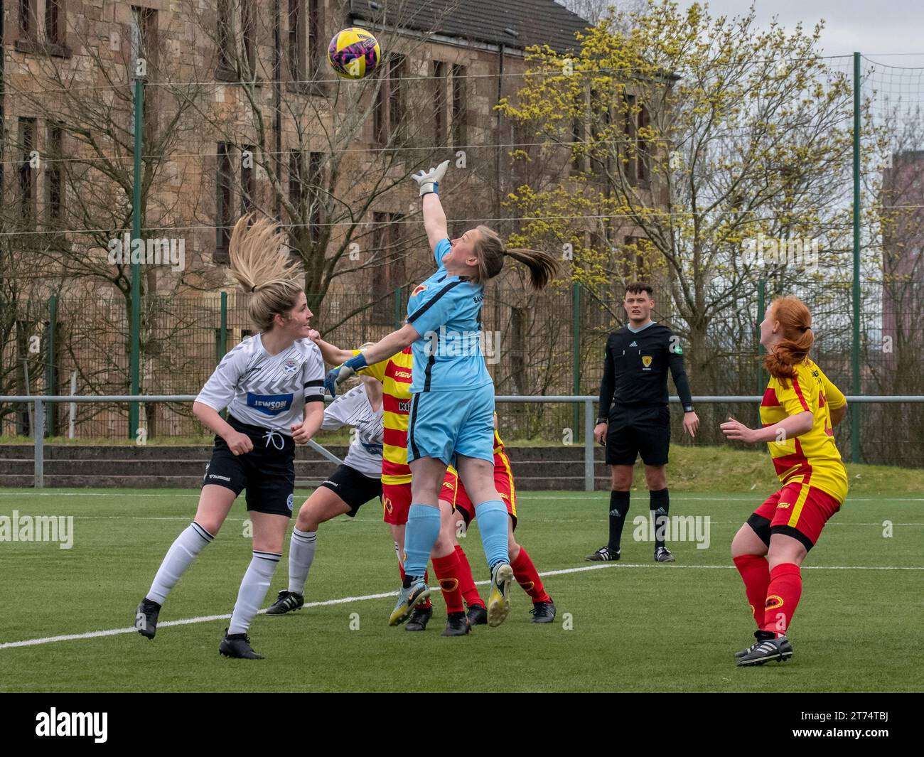 Glasgow, Scotland, UK. April 2nd, 2023: Rossvale women playing against ...