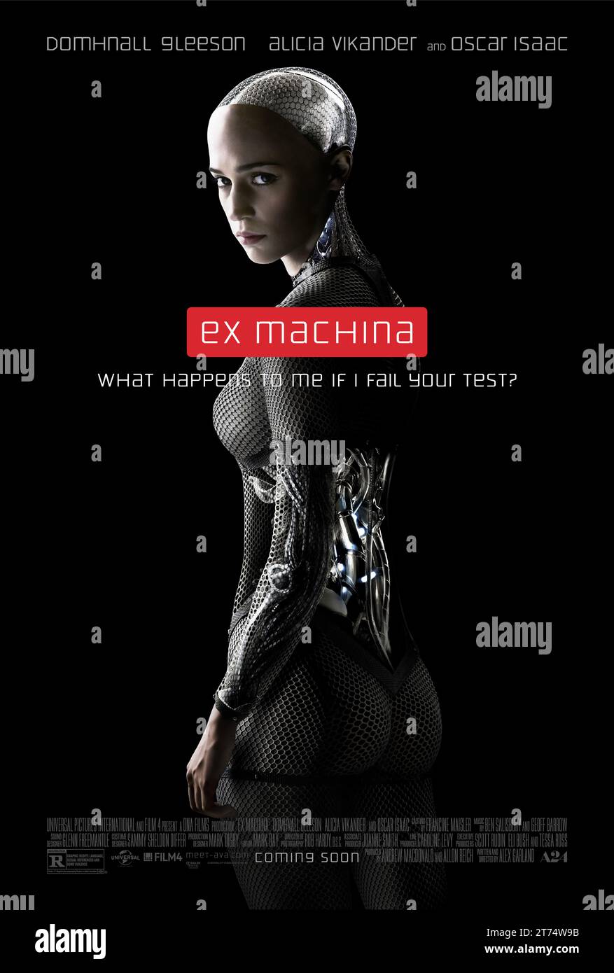 Ex Machina film poster Alicia Vikander Stock Photo - Alamy