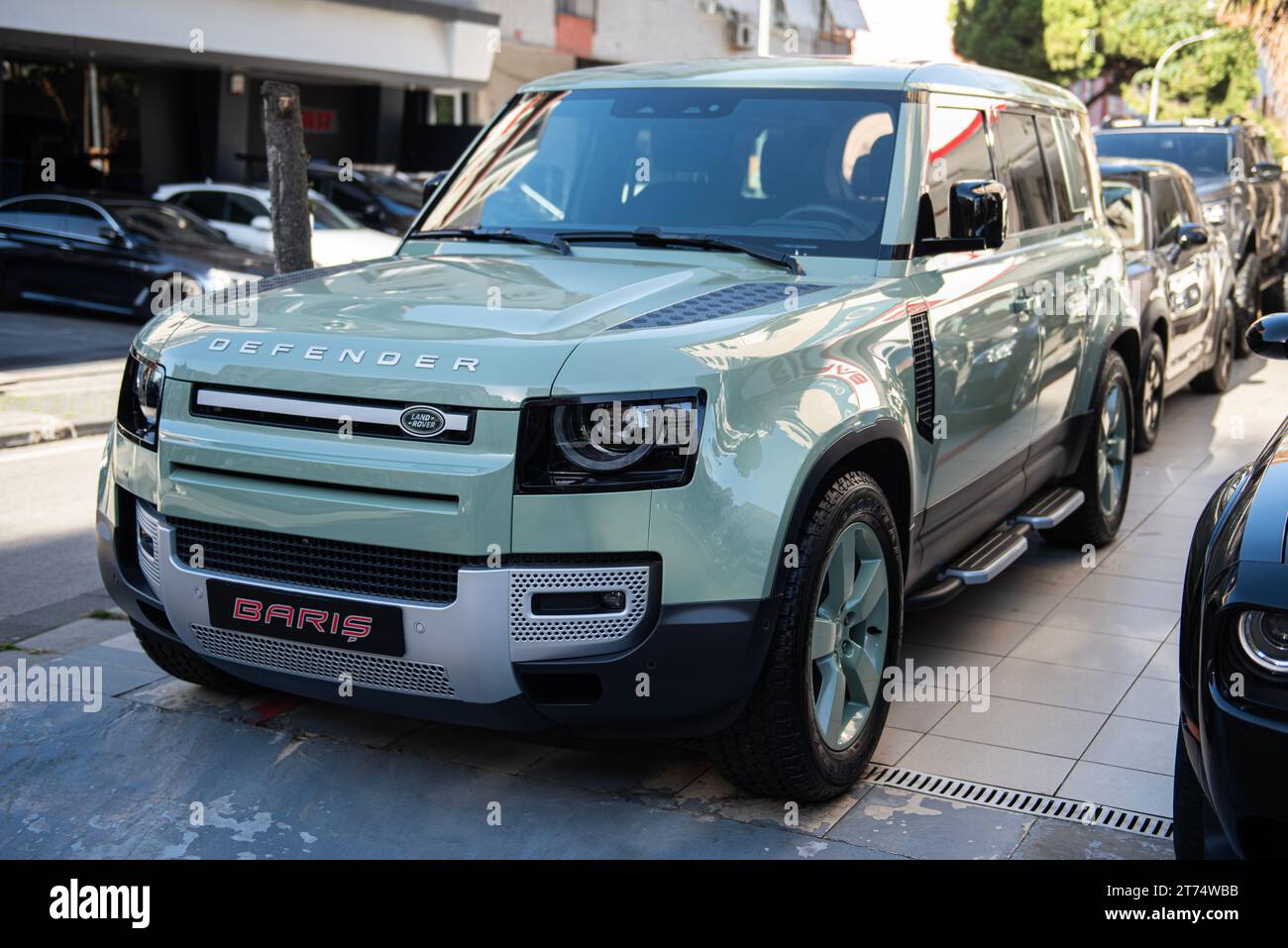 ISTANBUL, TURKEY - SEPTEMBER 21, 2023: Land Rover Defender on the ...