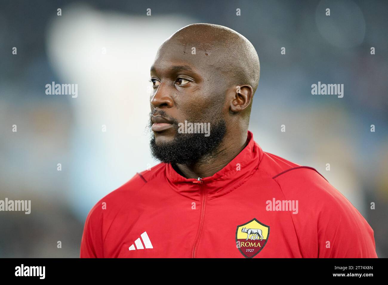 Rome, Italy. 12th Nov, 2023. Romelu Lukaku of AS Roma looks on during ...