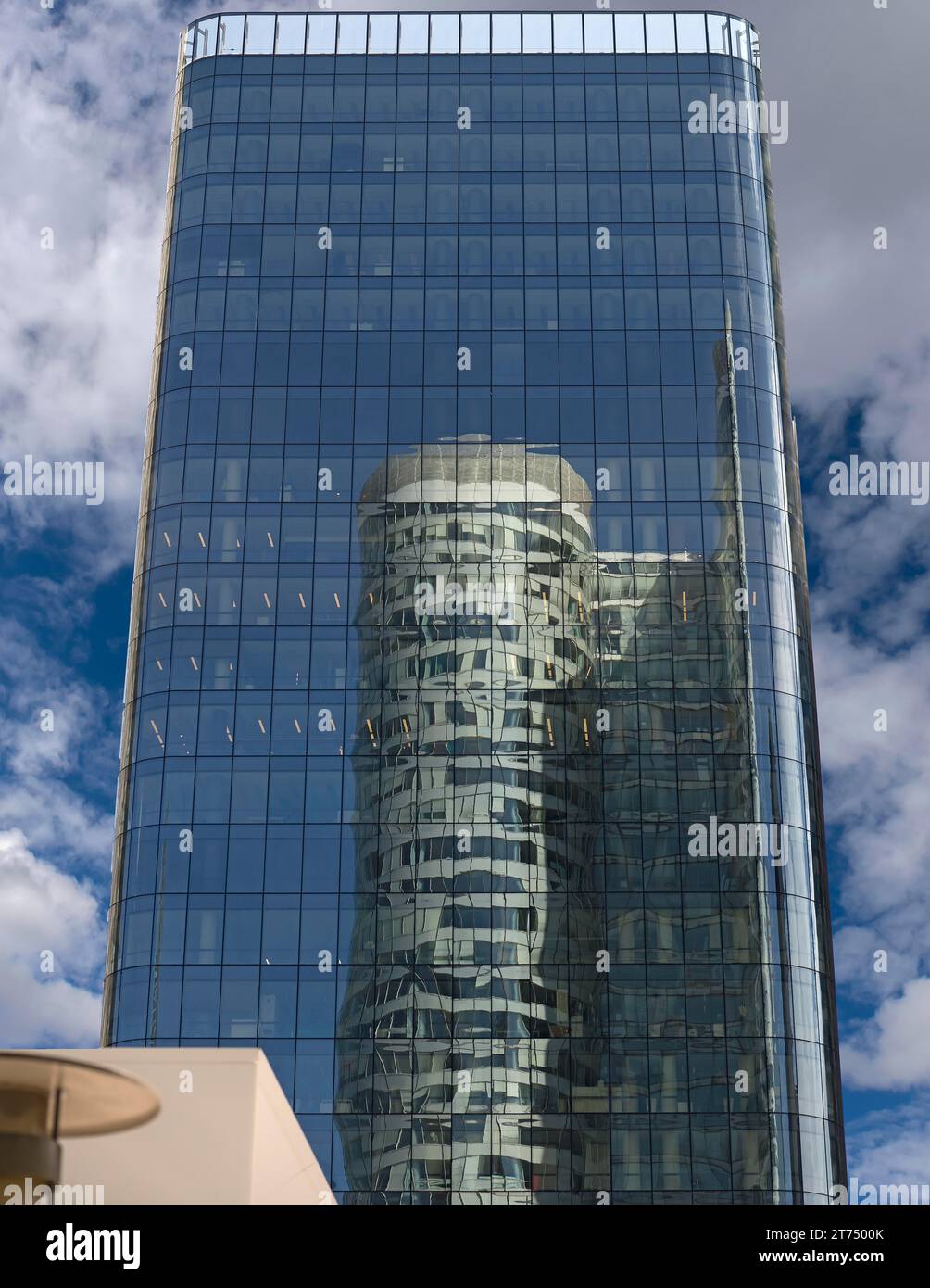 Office tower in La Defence, modern high-rise district, the largest in ...