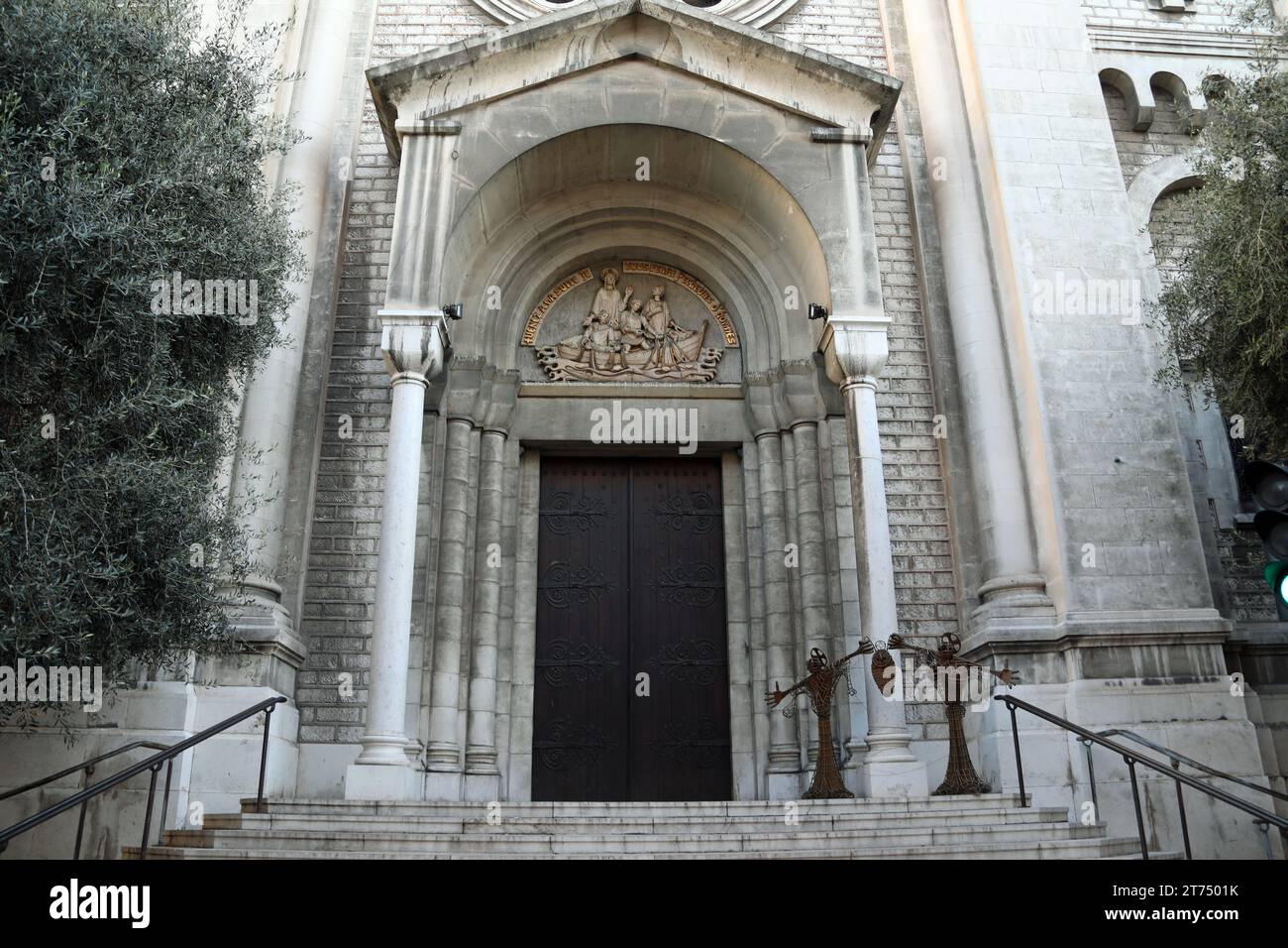 18th century Eglise Saint Pierre d'Arene at Nice in the South of France ...