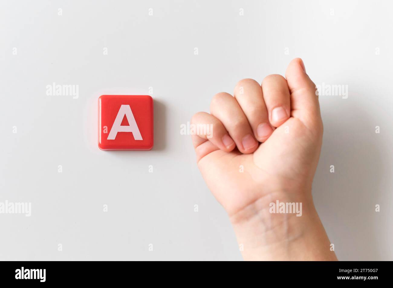 Hand sign language alphabet deaf hi-res stock photography and images ...