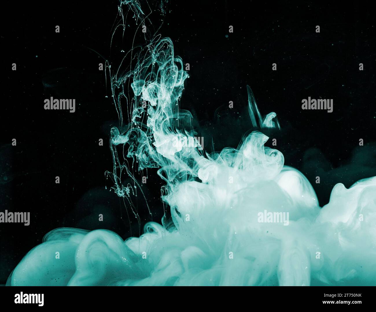 Abstract heavy azure haze dark liquid Stock Photo - Alamy