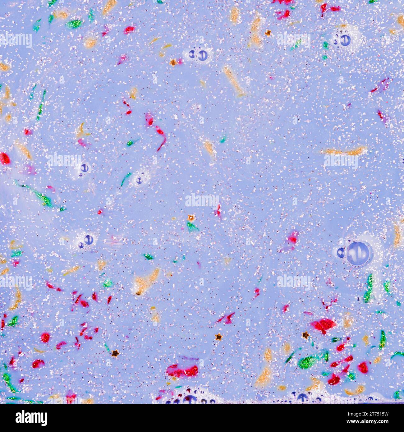 Blue water painted with powder Stock Photo - Alamy