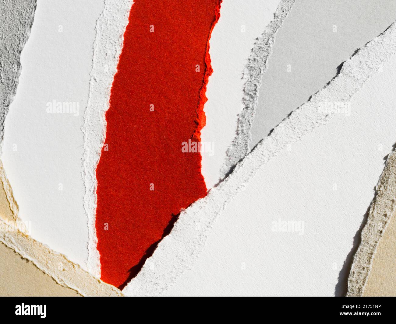 Colorful torn paper layers Stock Photo - Alamy