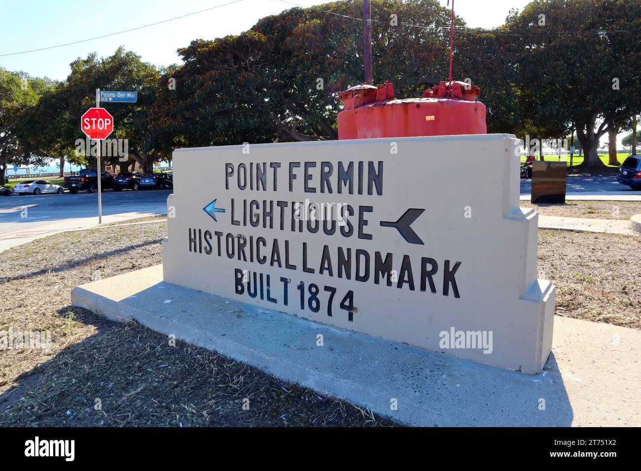 Los Angeles (San Pedro district), California: San Pedro Point Fermin ...