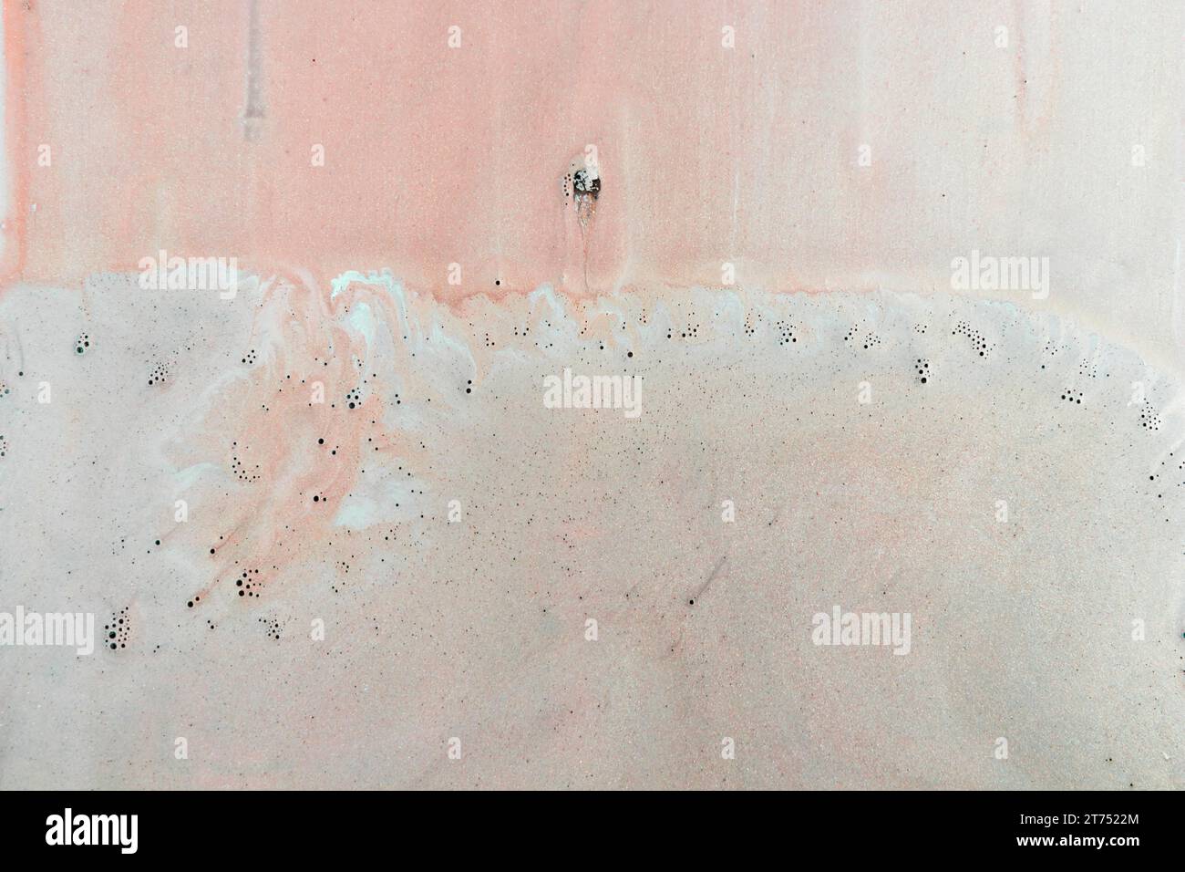Different tones cameo pink light grey paints with blobs Stock Photo - Alamy