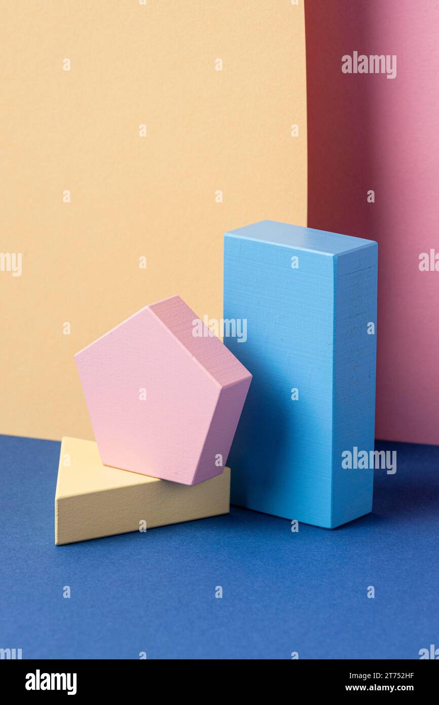 Front view geometric shapes Stock Photo - Alamy