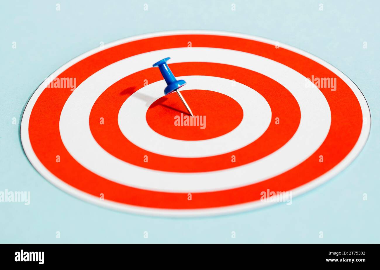 High angle pin target Stock Photo - Alamy