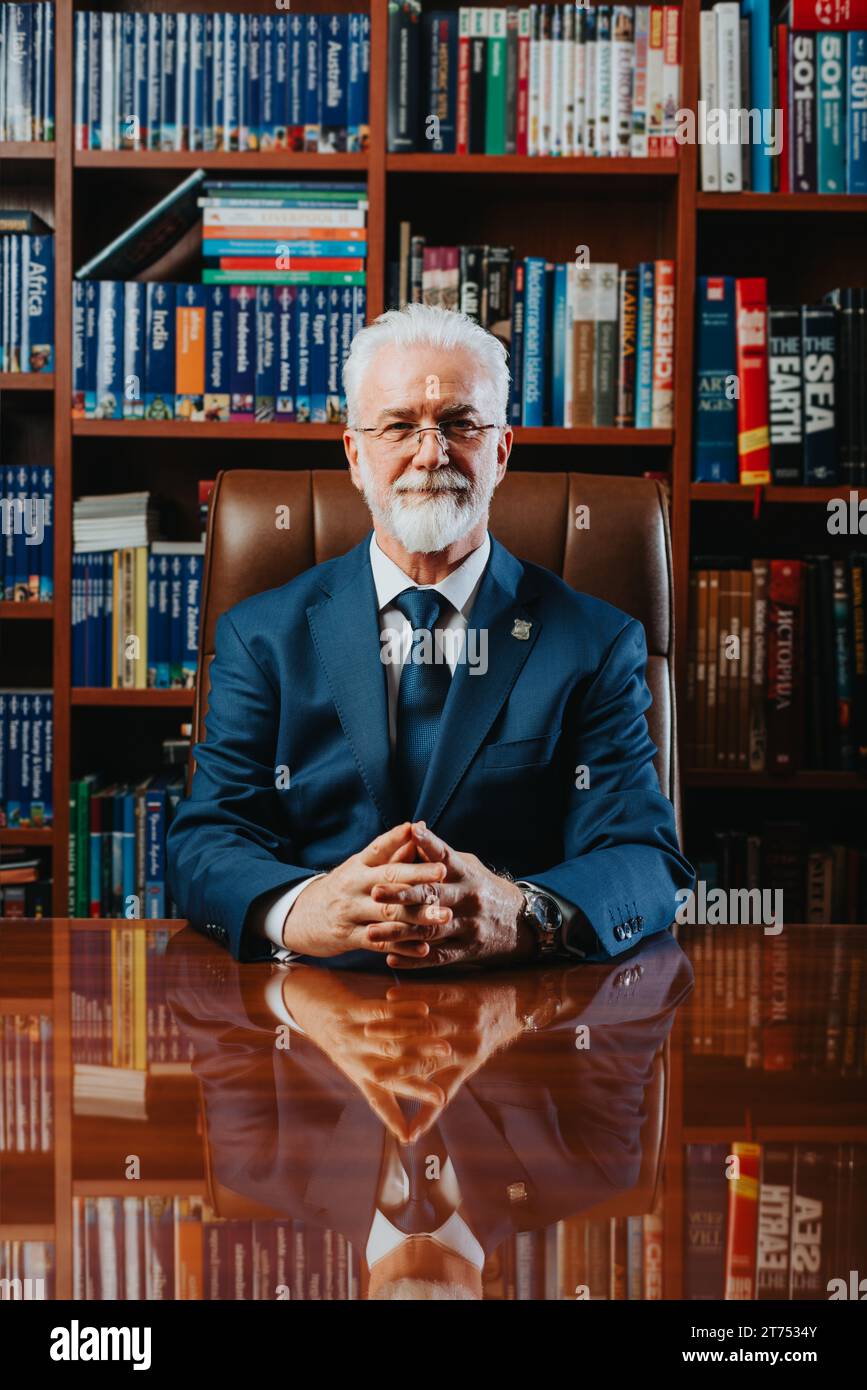 Confident successful university rector hi-res stock photography and ...