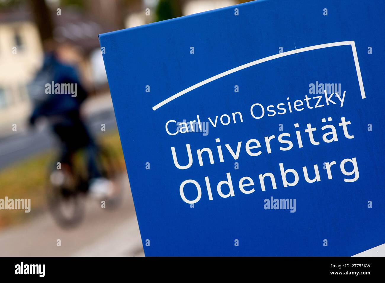Oldenburg, Germany. 07th Nov, 2023. A sign with the logo of the Carl ...