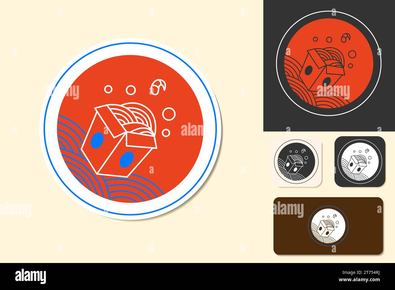 Korean delivery Stock Vector Images - Alamy