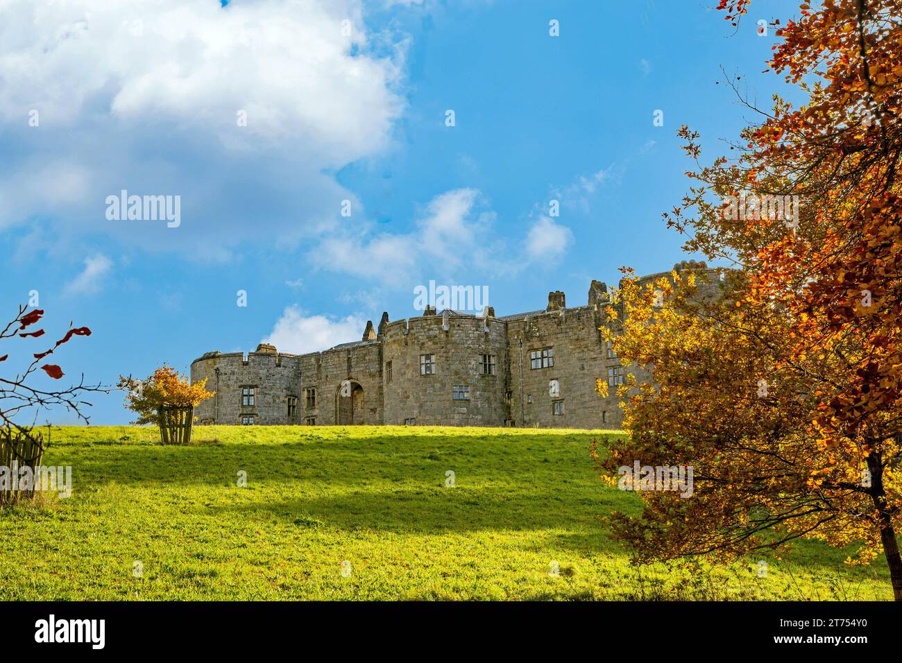 Chirk Castle in the grounds and parkland of the National Trust Chirk ...