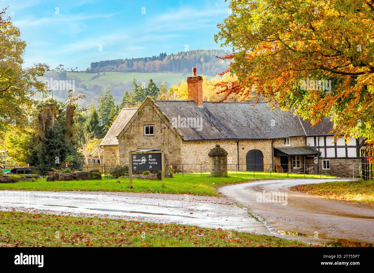 Estate buildings in the grounds and parkland of the National Trust ...