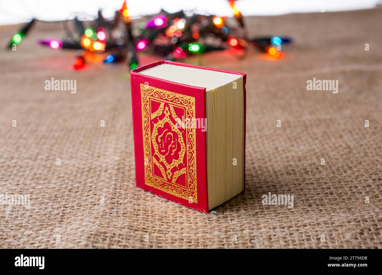 Islamic Holy Book Quran with lights behind Stock Photo - Alamy