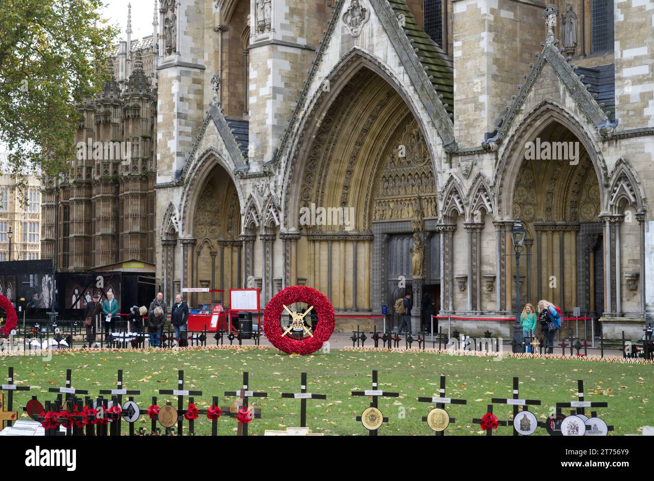 The Field of Remembrance memorial at Westminster Abbey in London Stock ...