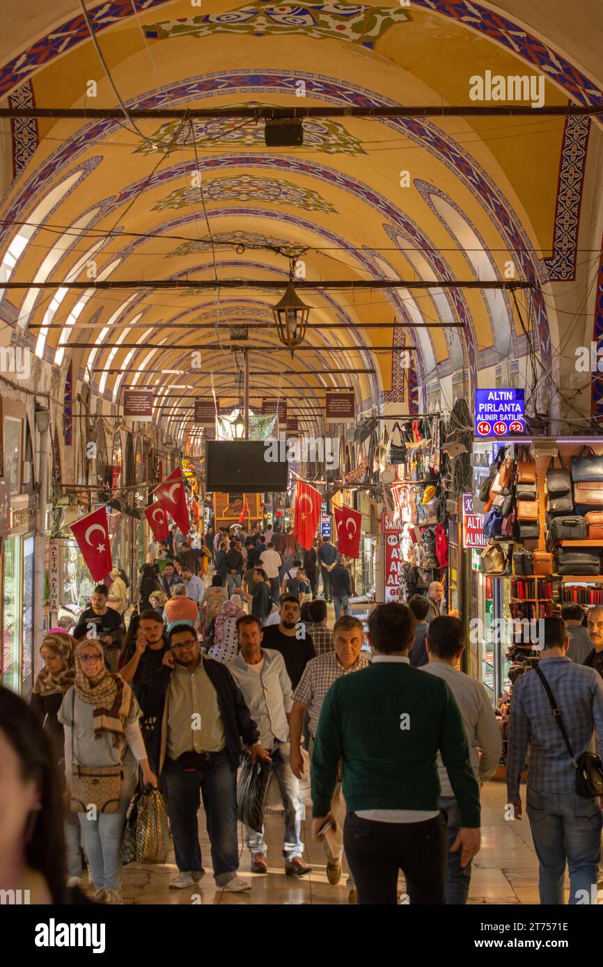 The Grand Bazaar in Istanbul is one of the largest and oldest covered ...