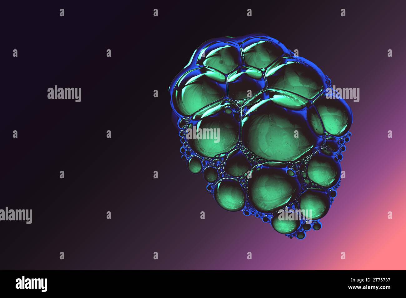 Colorful water bubles on water as abackground Stock Photo - Alamy