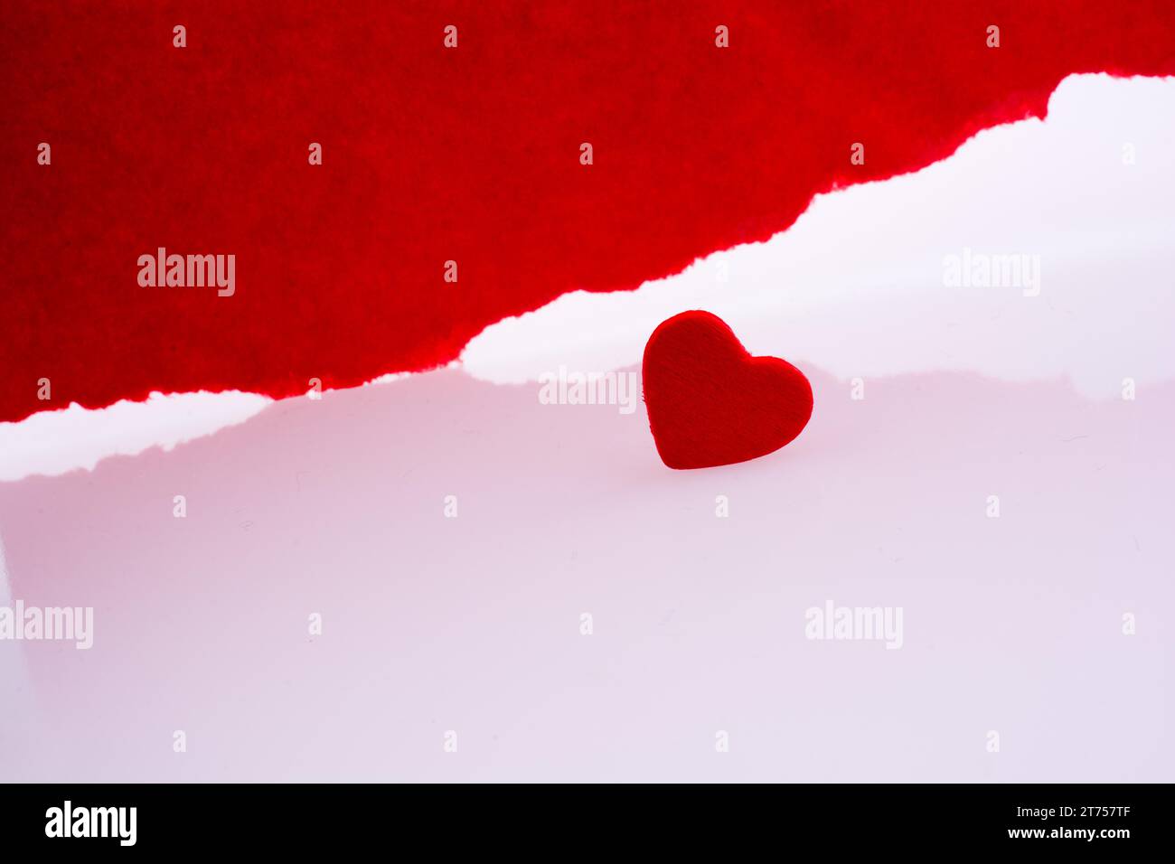 Torn paper heart on hi-res stock photography and images - Alamy