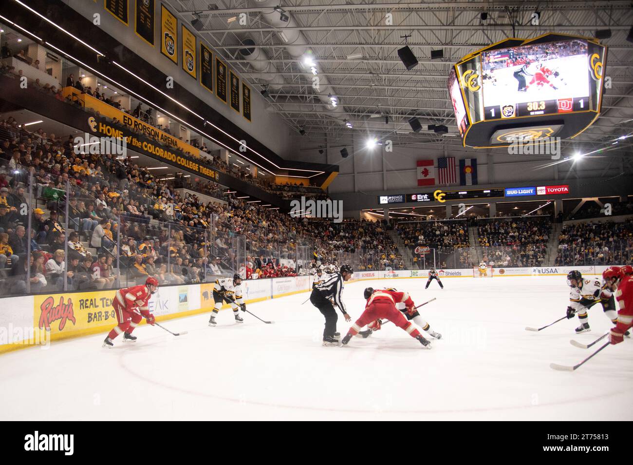 Colorado College ice hockey team plays in Robson Arena on the campus of ...