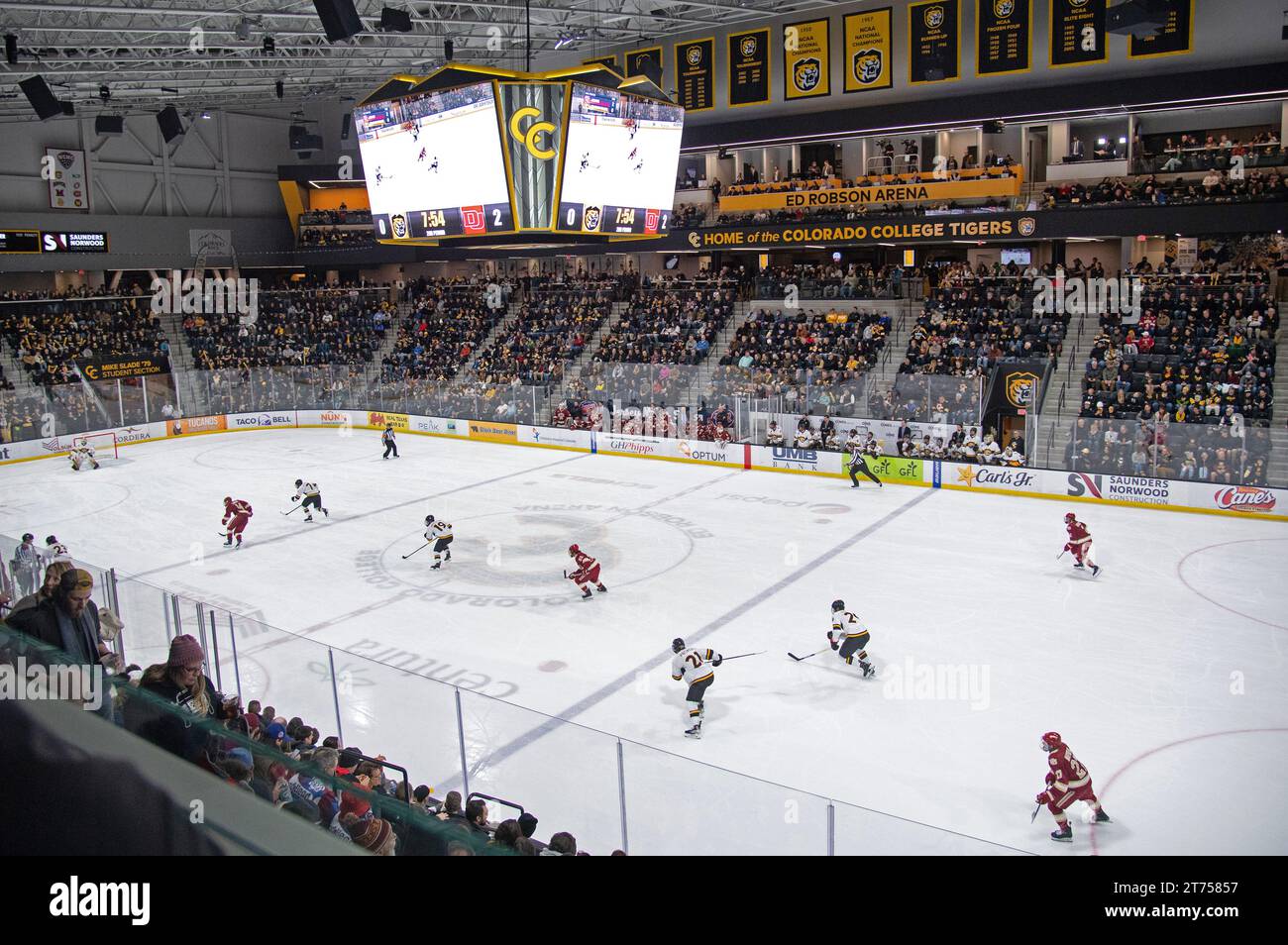 Colorado College ice hockey team plays in Robson Arena on the campus of ... Colorado College ice hockey team plays in Robson Arena on the campus of ...
