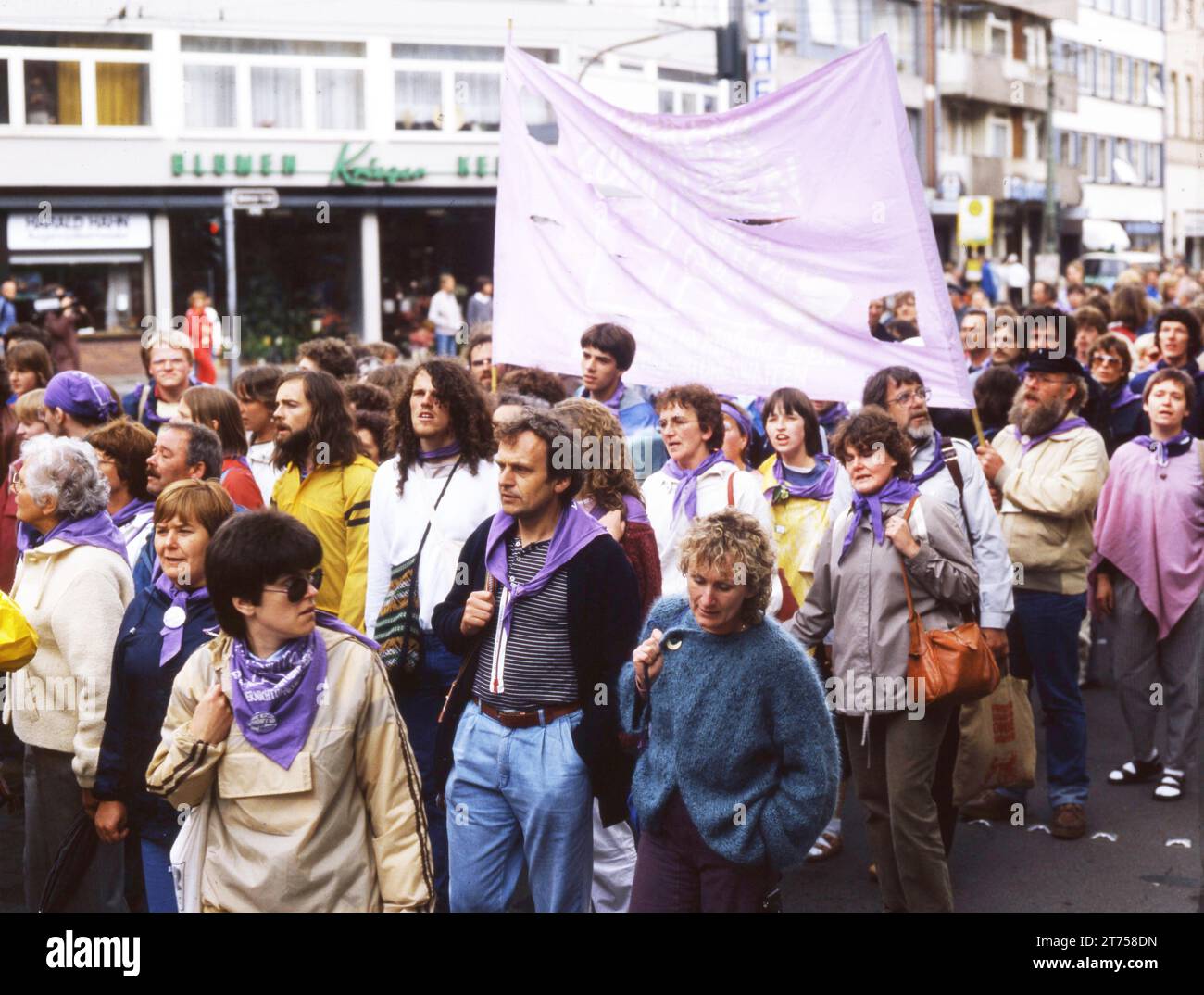 DEU, Germany: Historical slides from the 84-85 r years, Ruhr area ...