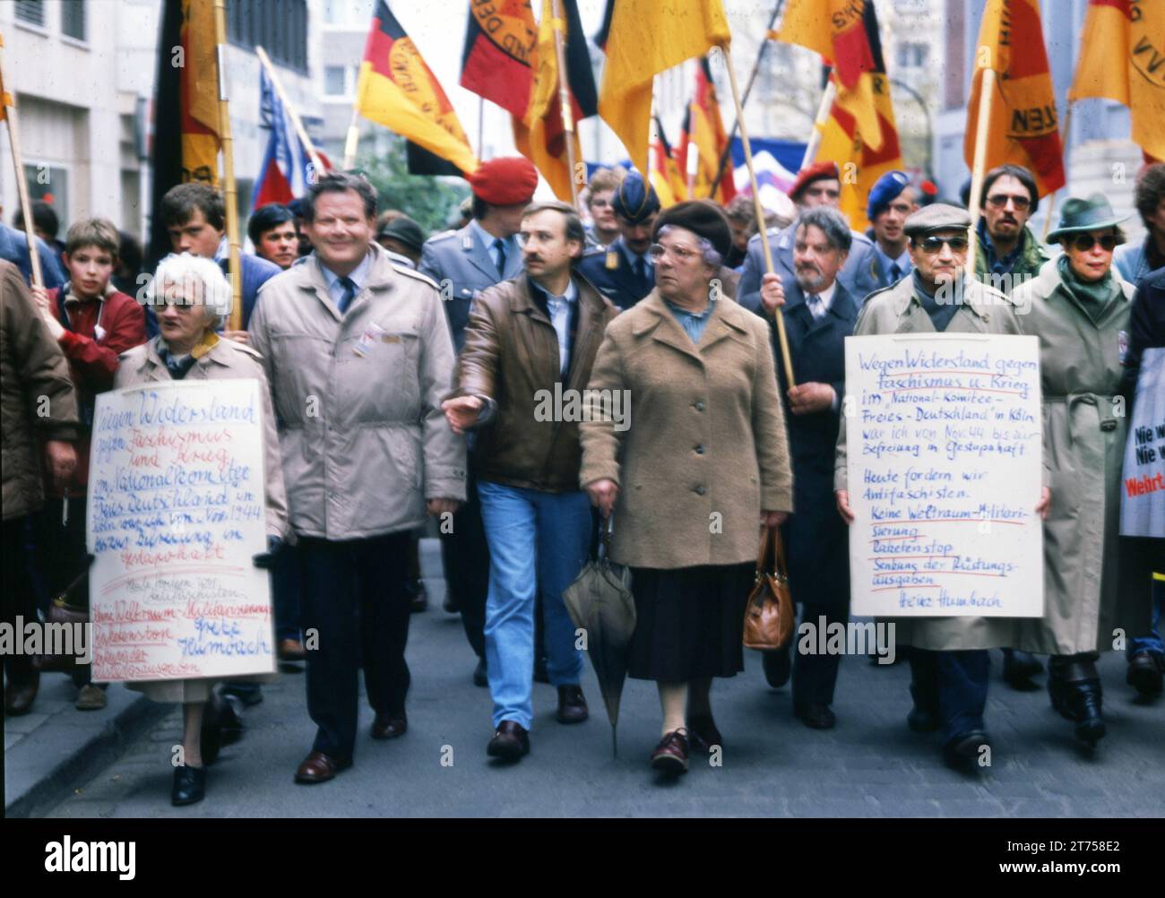 DEU, Germany: Historical slides from the 84-85 r years, Ruhr area ...