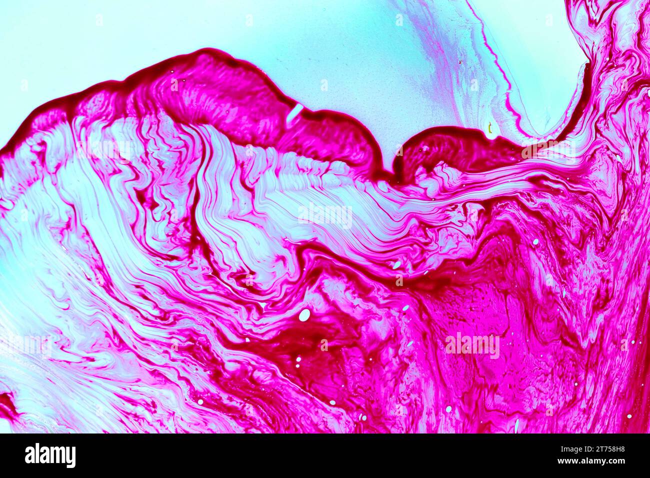 Abstract fluid violet shapes oil Stock Photo - Alamy