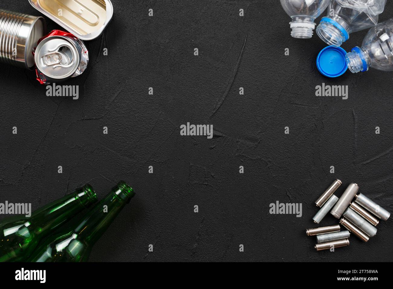 Assorted garbage prepared recycling Stock Photo - Alamy