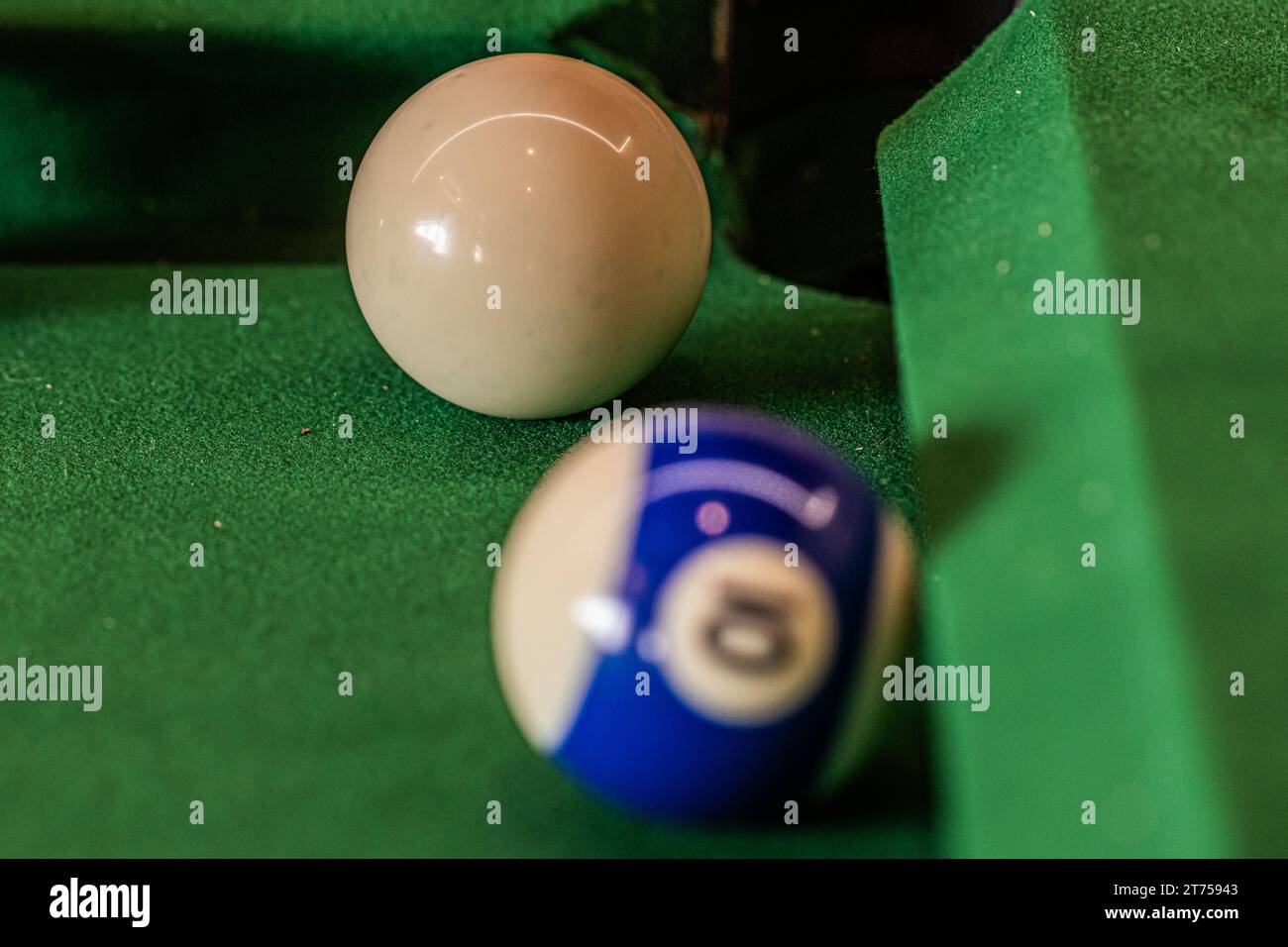 Striking composition of a billiard table, showcasing the allure and ...