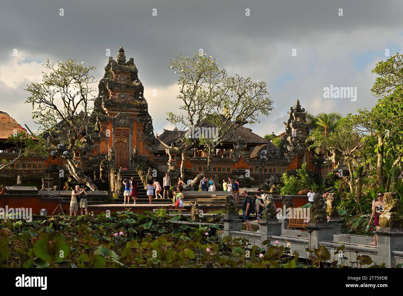 Pura Taman Saraswati, Ubud water Palace, Balinese Hindu temple in Ubud ...
